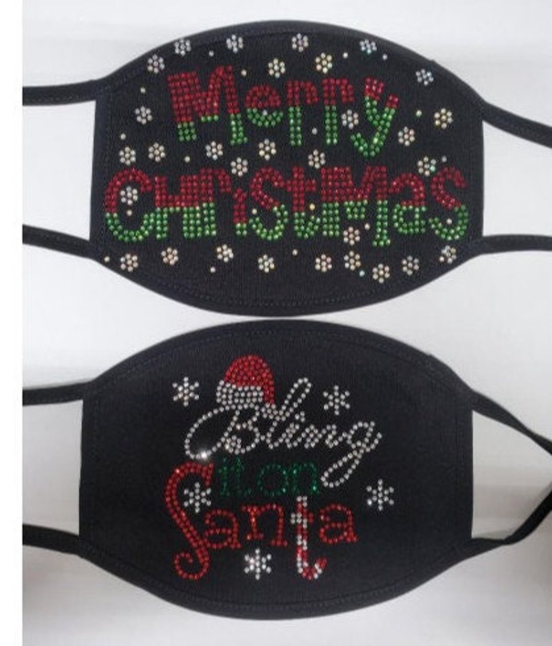 Christmas Bling Masks, New Year Mask, Holiday Masks, - Etsy