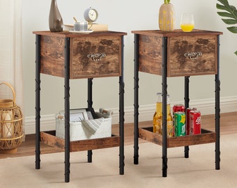 Industrial Rustic End Tables - Etsy