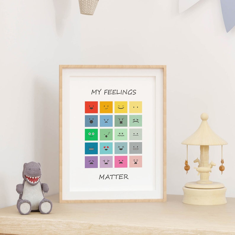 Feelings Chart, Emotions Chart, Feelings Print, Education Printable ...