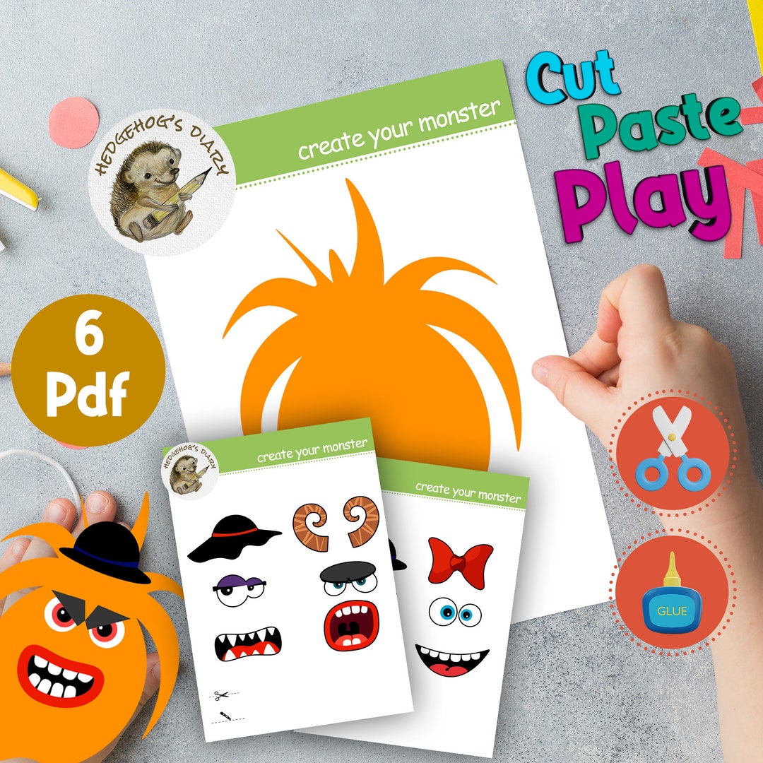 Create a Monster Preschool Game Classroom Game Build a - Etsy