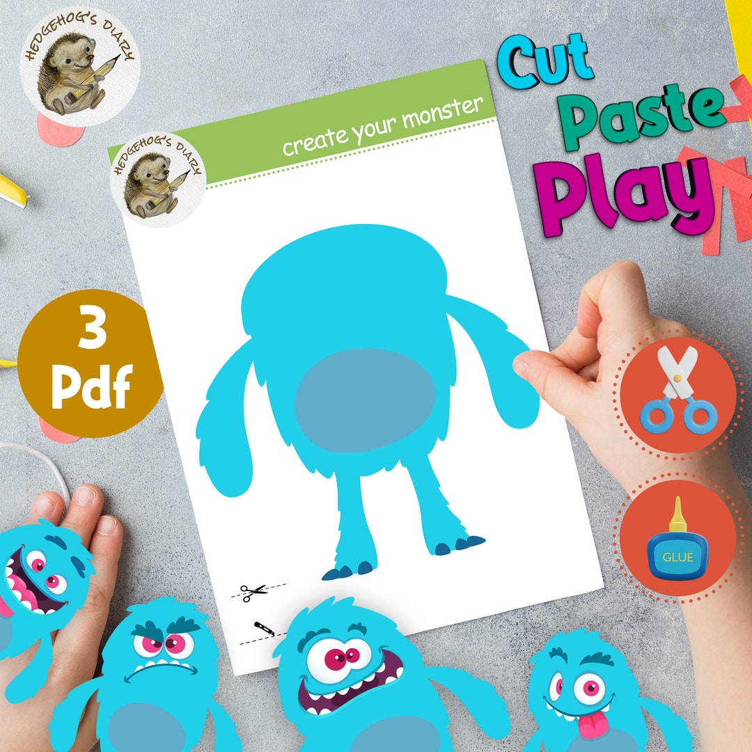 Create a Monster, Preschool Game, Classroom Game, Build a Monster ...