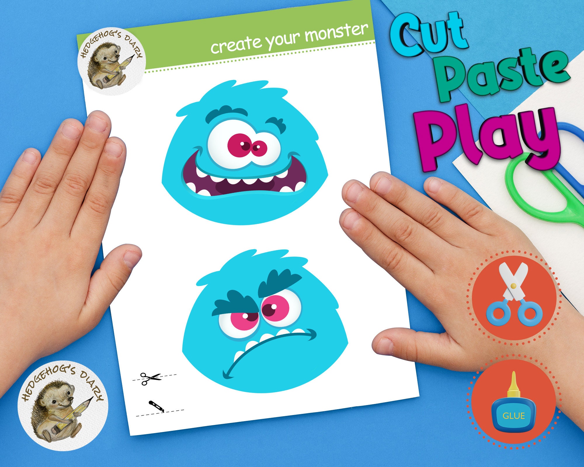 Create a Monster, Preschool Game, Classroom Game, Build a Monster ...