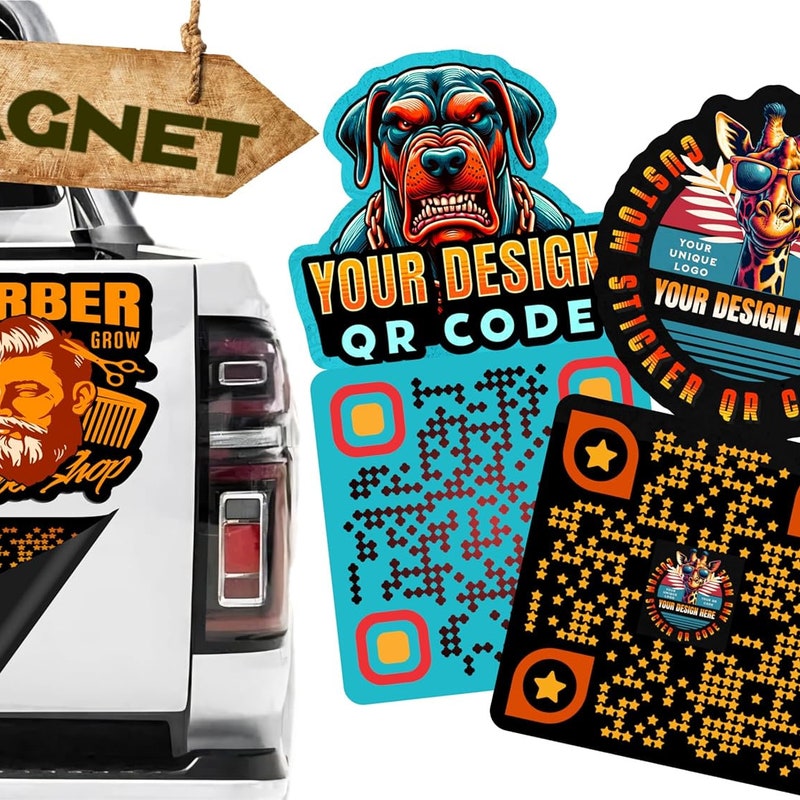 Qr Code Plate With Sticker - Etsy