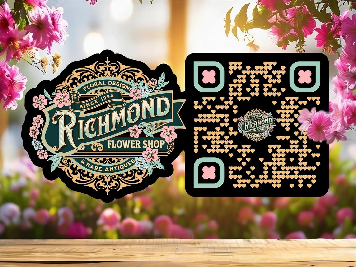 Your QR Code Logo Decal - Die Cut Sticker With Logo - Make Your Own QR ...
