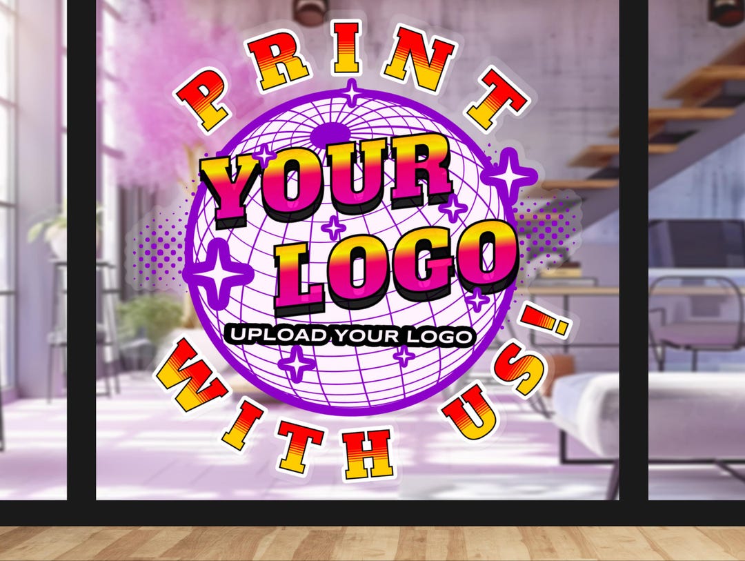 Window Decal Design - Full Color Personalized Logo or Design - Clear ...