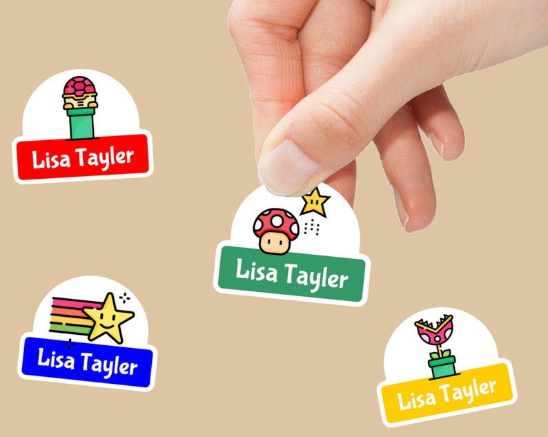 Cute Custom Name 16 X Premium Label Gaming Mix Perfect - Etsy