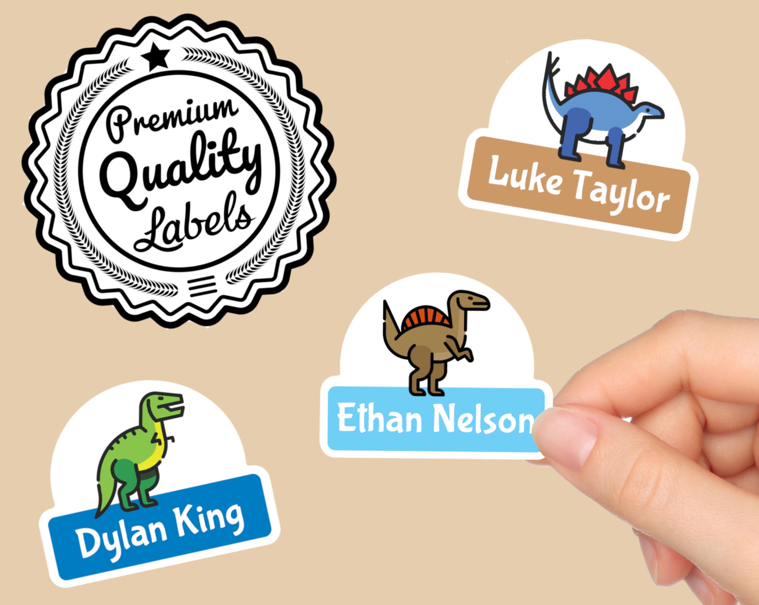 Cute Custom Name 16 X Premium Label Children's - Etsy