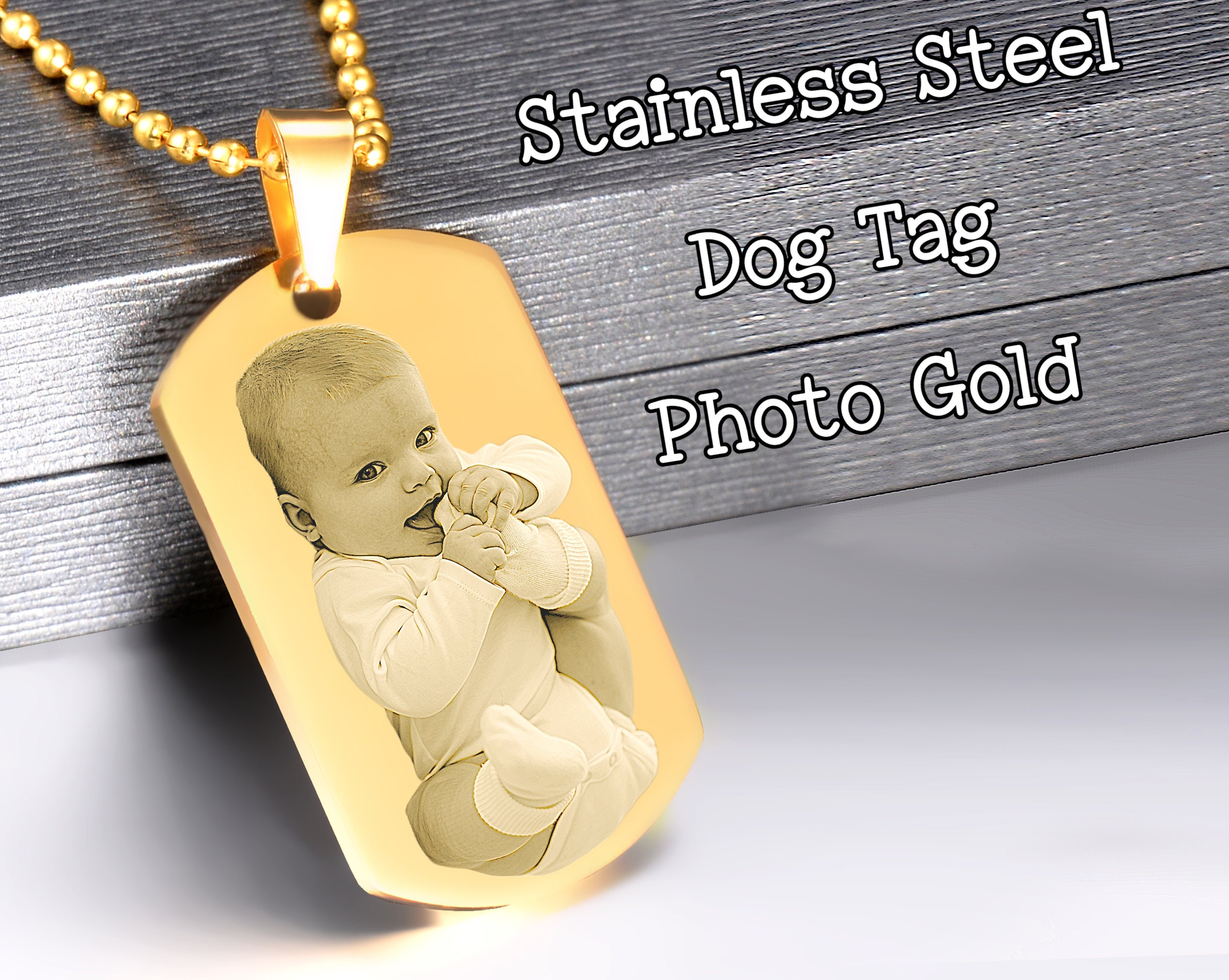 High Quality Photo Dog Tag Personalized Stainless Steel - Etsy