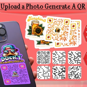 Your QR Code Logo Decal - Die Cut Sticker With Logo - Make Your Own QR ...