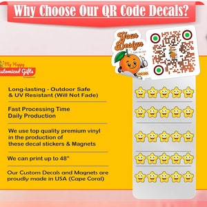 Your QR Code Logo Decal - Die Cut Sticker With Logo - Make Your Own QR ...