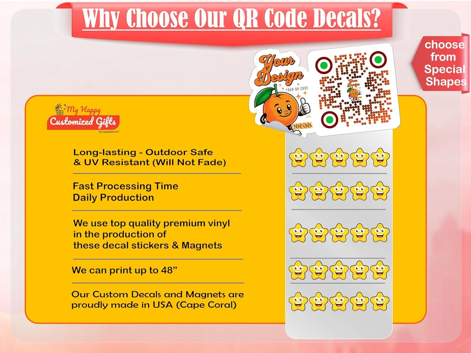 Your QR Code Logo Decal - Die Cut Sticker With Logo - Make Your Own QR ...