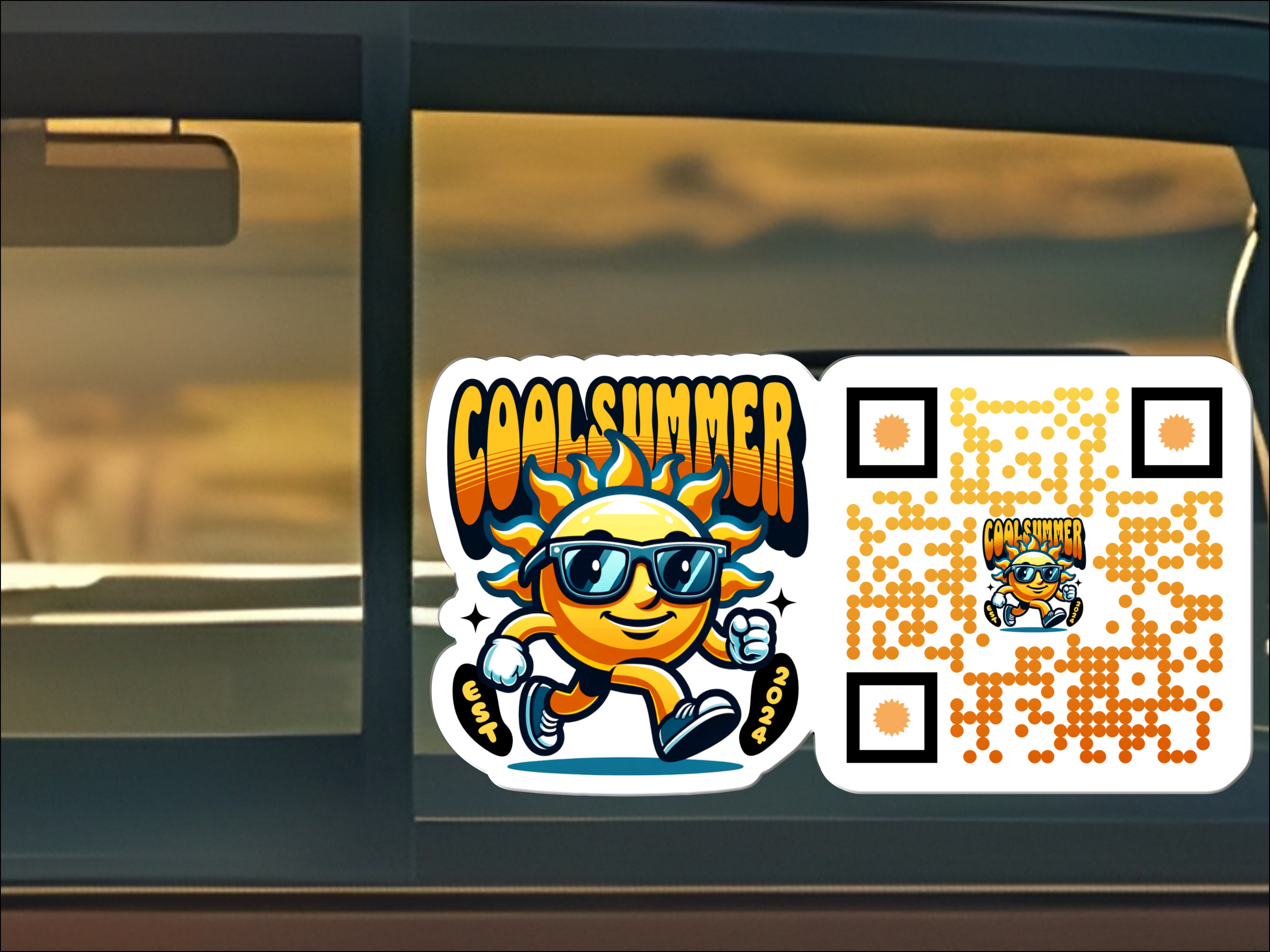 Your QR Code Logo Decal - Die Cut Sticker With Logo - Make Your Own QR ...