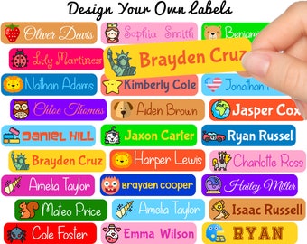100 X Personalized Name Labels Perfect Kids Daycare & School Supplys ...