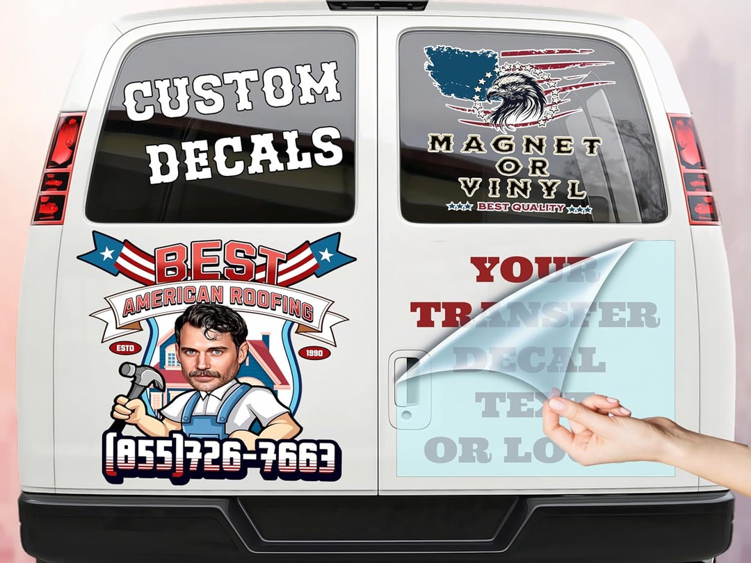 Your Customized Transfer Decal - (50 Colors + Unlimited Fonts + Many ...