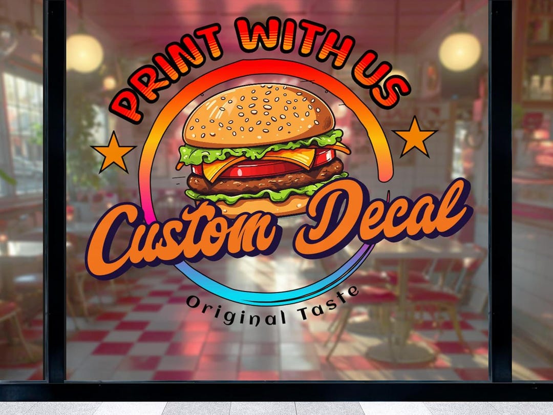 Your Logo - Clear Window Decals Design - Full Color - We Print Your ...