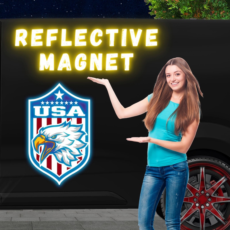 Magnetic Reflective Car - Etsy
