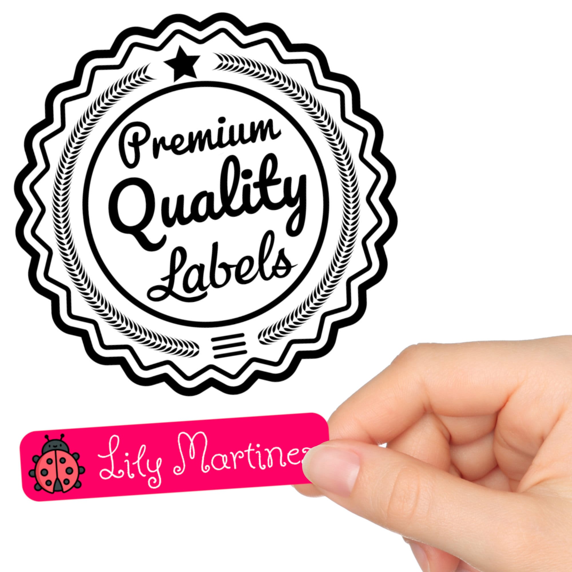 100 X Personalized Name Labels Perfect Kids Daycare & School - Etsy