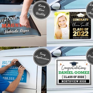 Custom Car Magnet Sign | Personalized Logo for Your Car Van Truck | Advertise Your Business ...