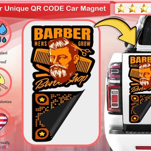 Magnetic QR Code - Die Cut Magnet With Logo - Make Your Own Logo QR ...