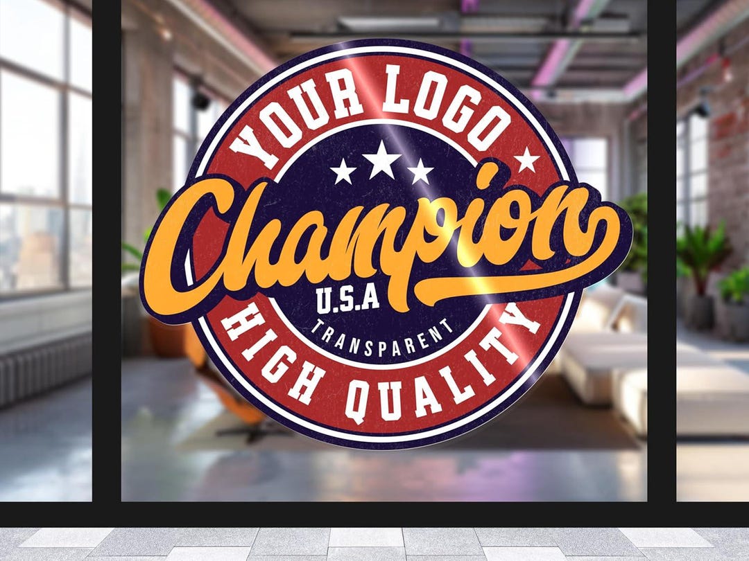 Window Clear Decal Design - Full Color Personalized Logo or Design ...