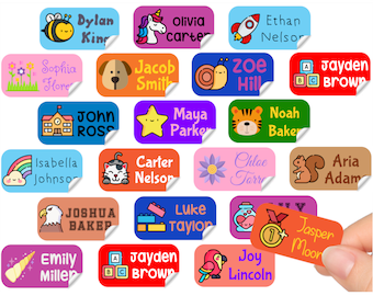 100 X Personalized Name Labels Perfect Kids Daycare and | Etsy