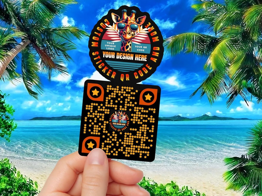 Your QR Code Logo Decal - Die Cut Sticker With Logo - Make Your Own QR ...