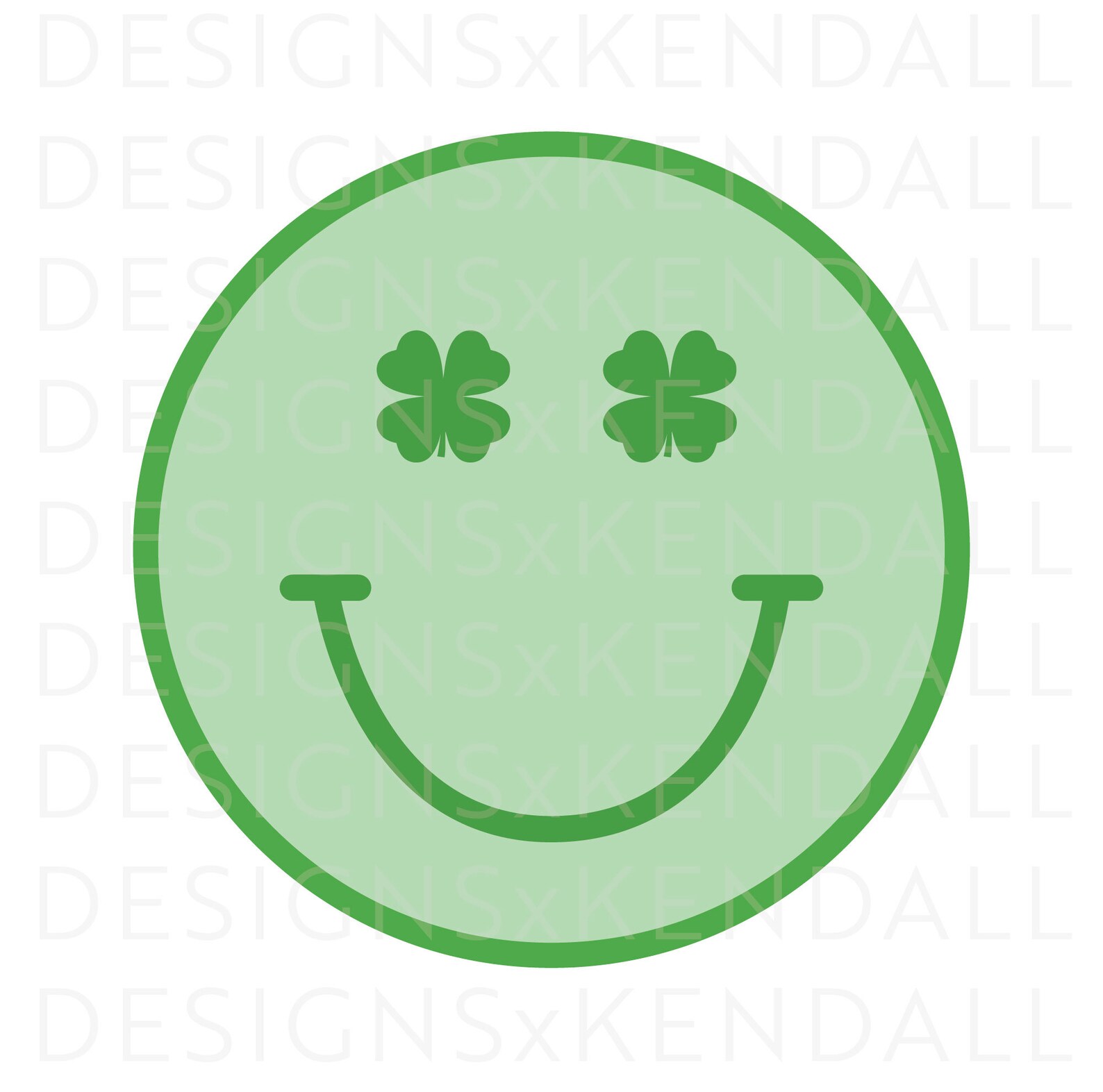 Klee Smiley SVG | Lucky Smiley Face Svg | Smiley Kleeblatt SVG | Sofort ...