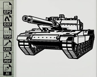 Military Tank Dxf | Etsy