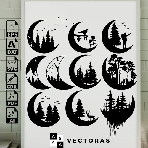 Moon Phases SVG Bundle / Mystical Moons Bundle / Celestial - Etsy