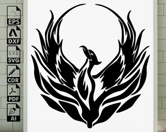 Phoenix Dxf File - Etsy