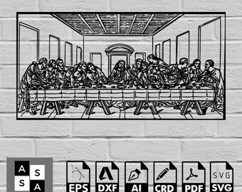 Last Supper Dxf - Etsy