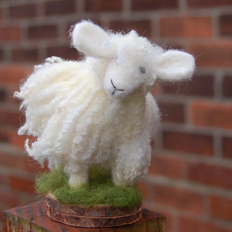 Needle Felted Lamb - Etsy