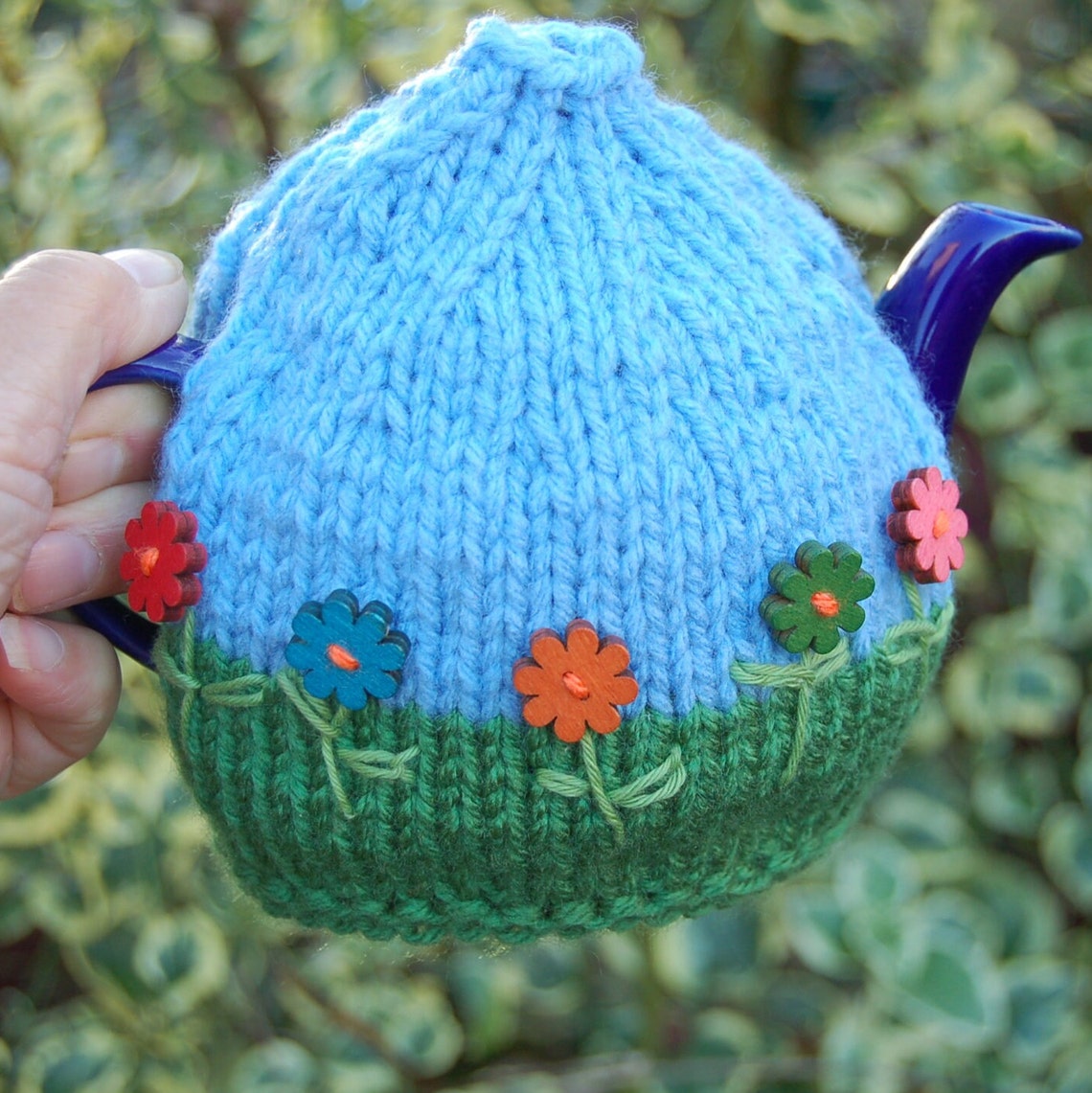 Hand Knitted Tea Cosy to Fit a Small Tea for One or Two - Etsy UK