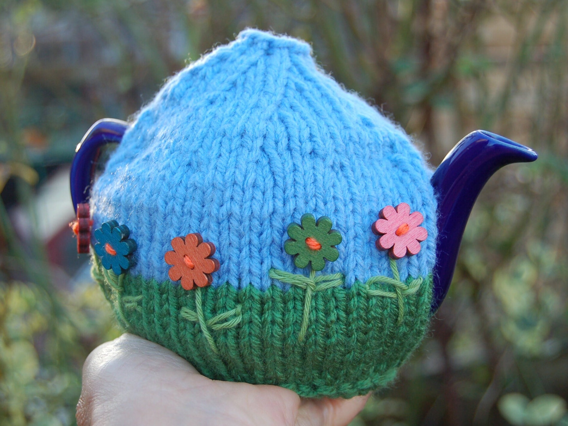 Hand Knitted Tea Cosy to Fit a Small Tea for One or Two - Etsy UK
