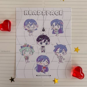 OMORI STICKER SHEETS, Matte Vinyl, Headspace and Faraway Town - Etsy