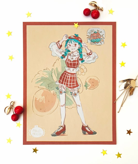 BERRY ORIGINAL CHARACTER Oc Fashion Illustration | Etsy