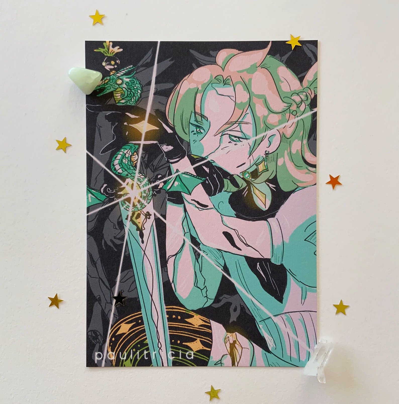 ALBEDO HNK AU Print, Genshin Impact, Houseki No Kuni, Land of the ...