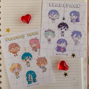 OMORI STICKER SHEETS, Matte Vinyl, Headspace and Faraway Town - Etsy