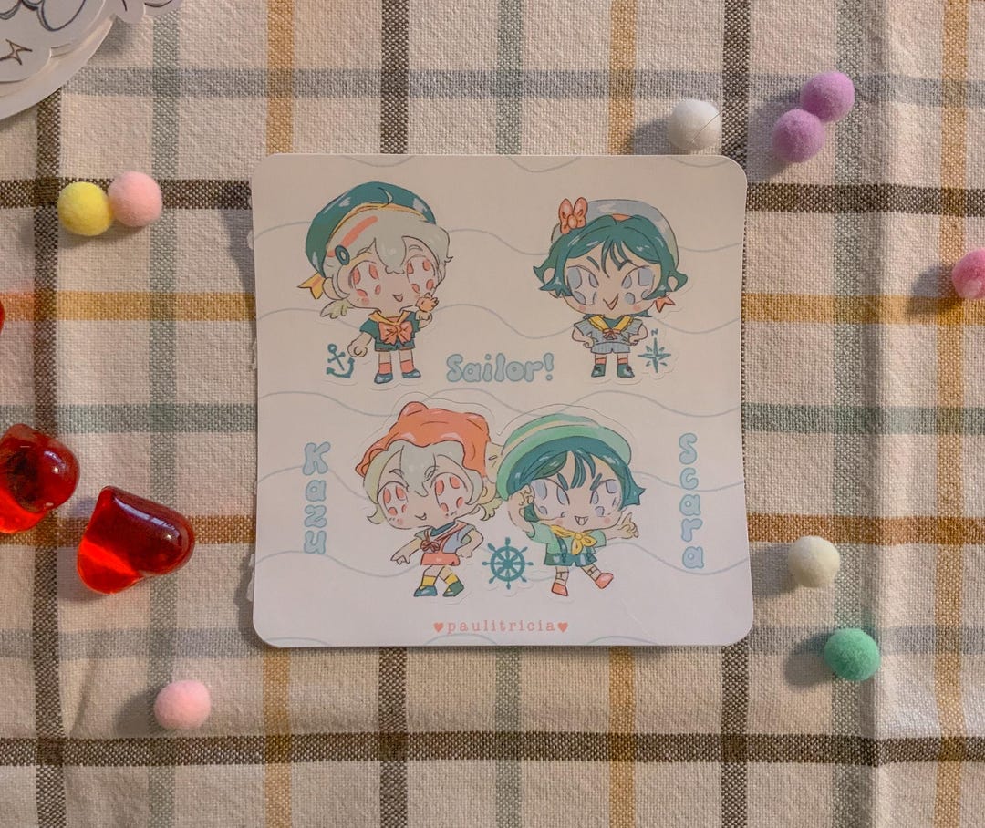 KAZUSCARA MINI STICKER Sheet, Genshin Impact, Kazuha, Scaramouche - Etsy