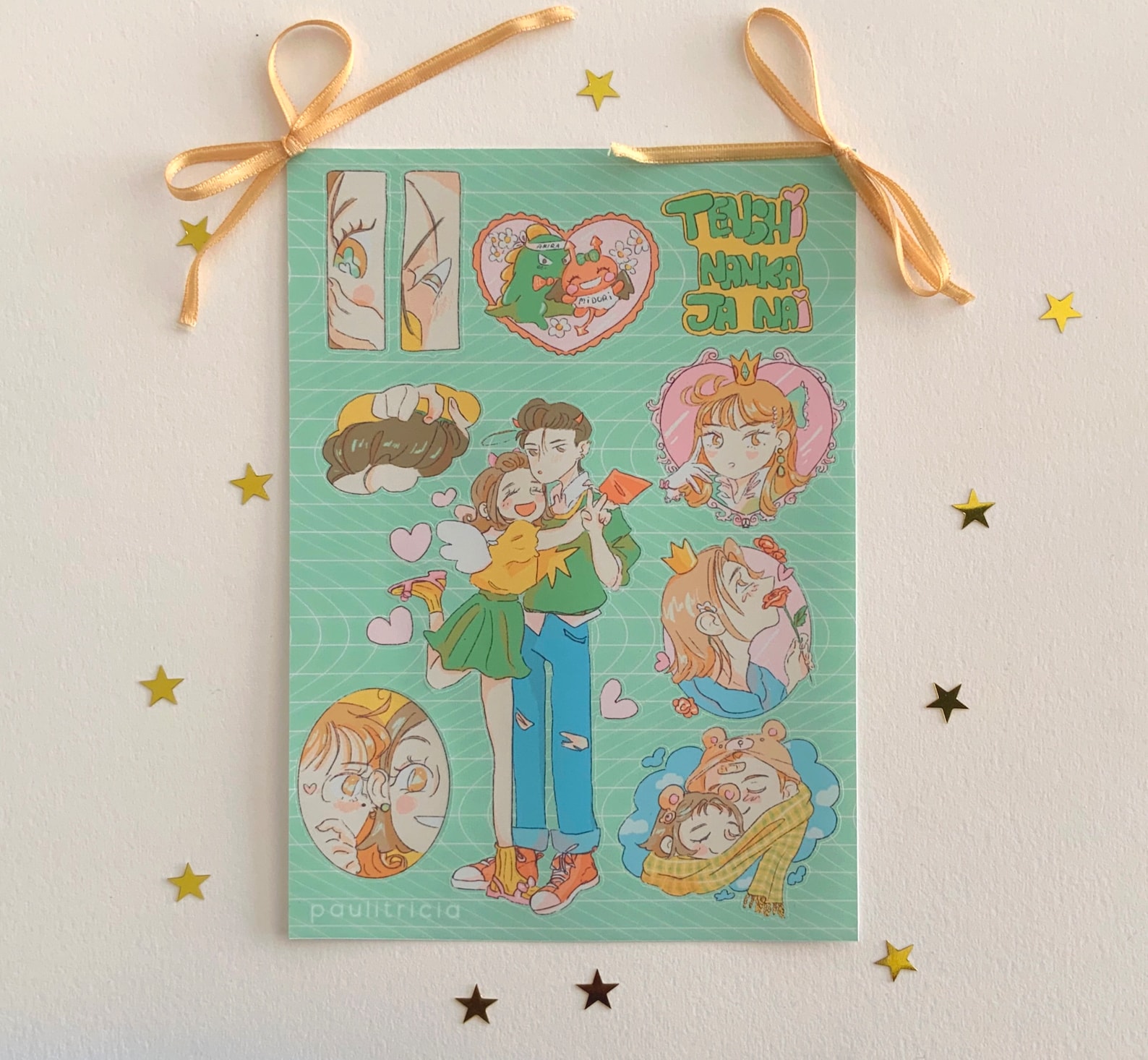 PEGATINAS AI YAZAWA Hojas De Pegatinas Tenshi Nanka Ja Nai - Etsy