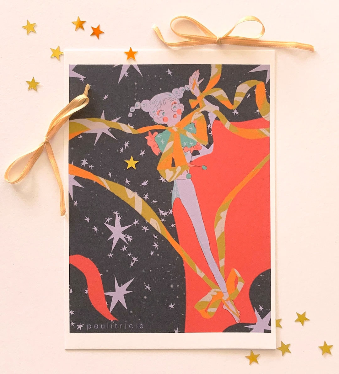 STARRY NIGHT PRINT, Original Character, Dreamy - Etsy