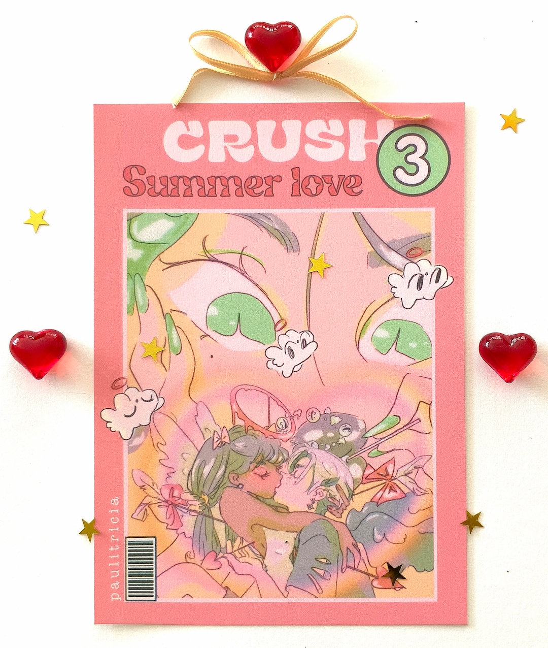 PEARL and OBSIDIAN KISS Print, Spinel, Original Character, Oc - Etsy