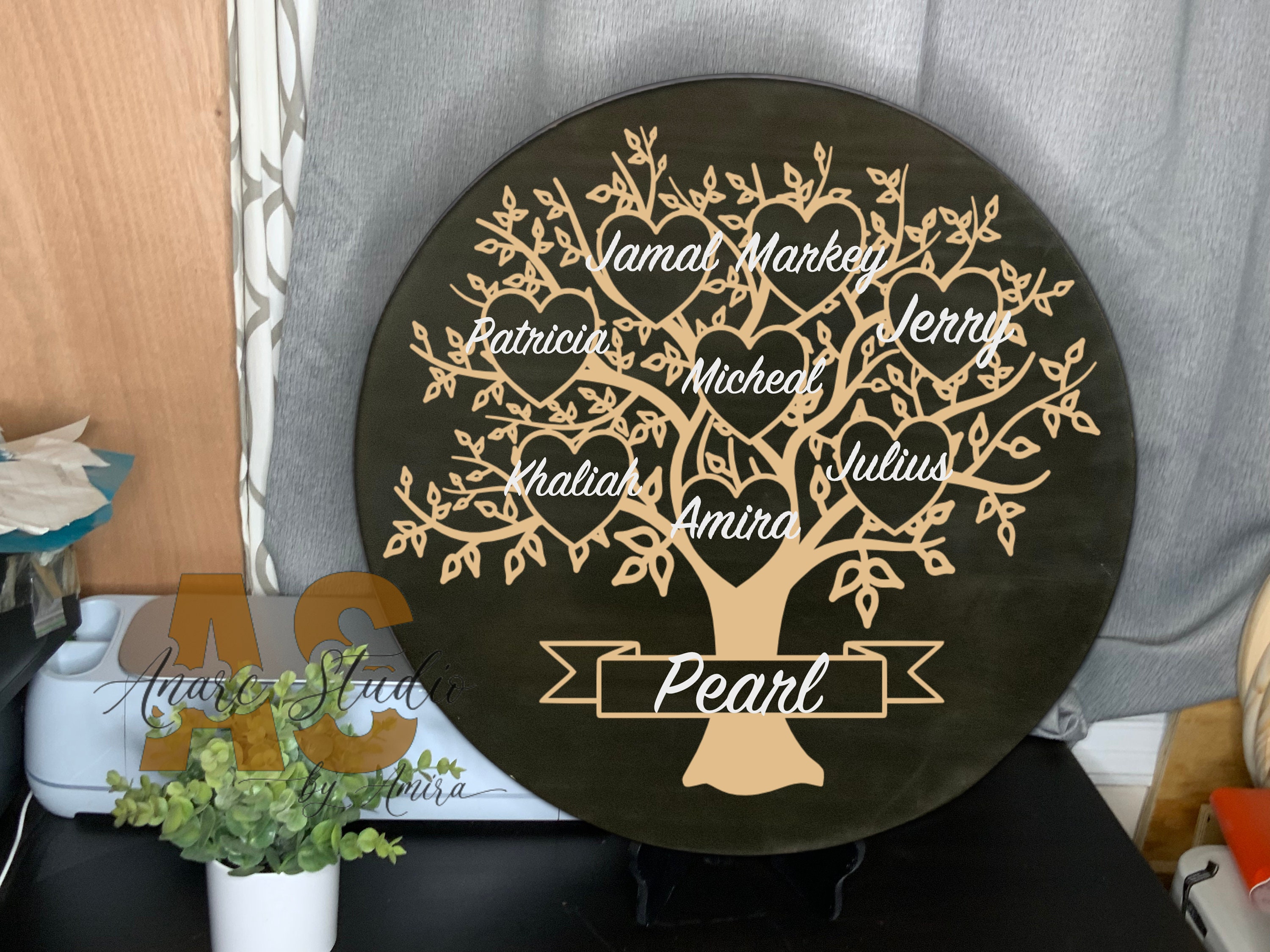 Wall Decor Home & Living Family Union Personalized Wooden Family Tree ...