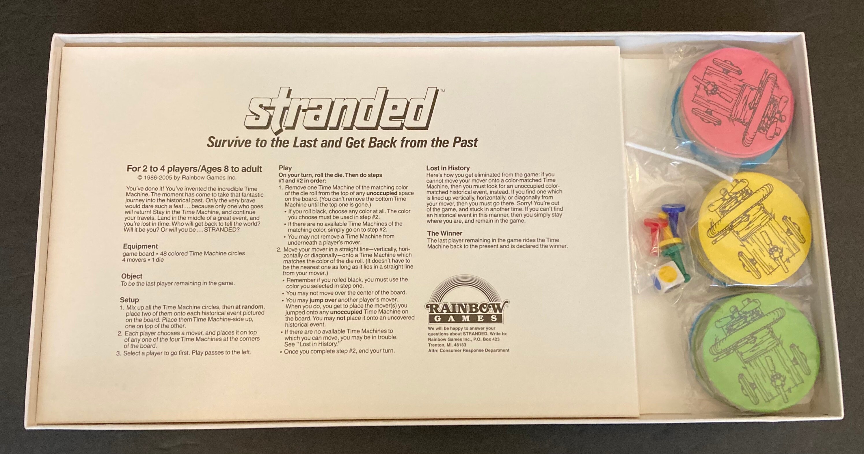 Vintage Stranded Game by Rainbow Games From 1986 - Etsy