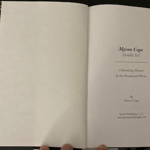 Myron Cope Double Yoi!, A Revealing Memoir by the Broadcaster/writer - Etsy
