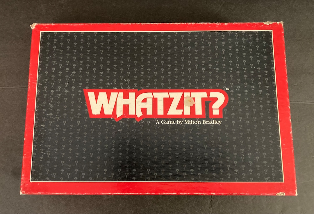 Vintage WHATZIT Board Game by Milton Bradley From 1987, the Game of ...