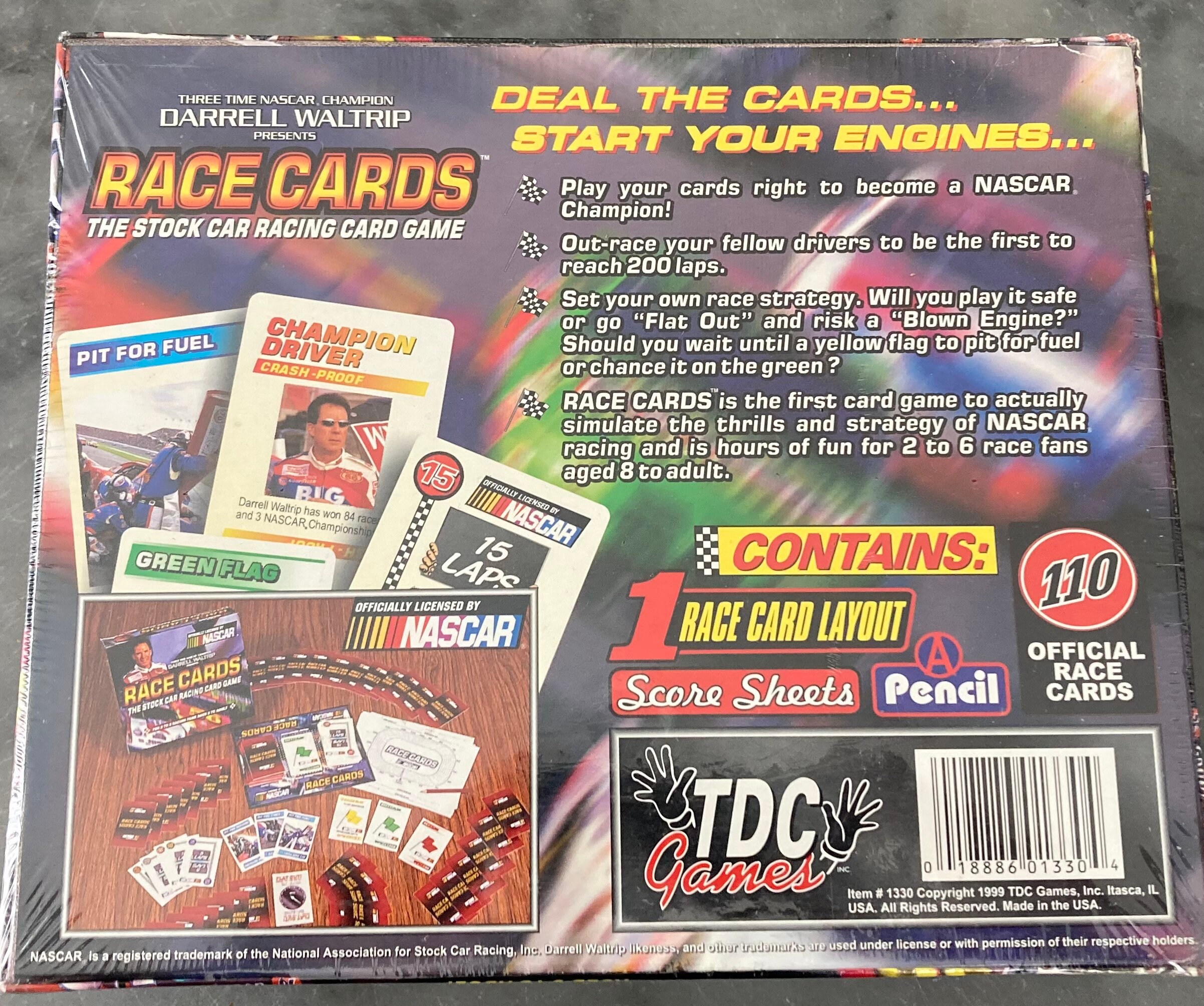 Race Cards the Stock Car Racing Card Game by TDC Games From - Etsy