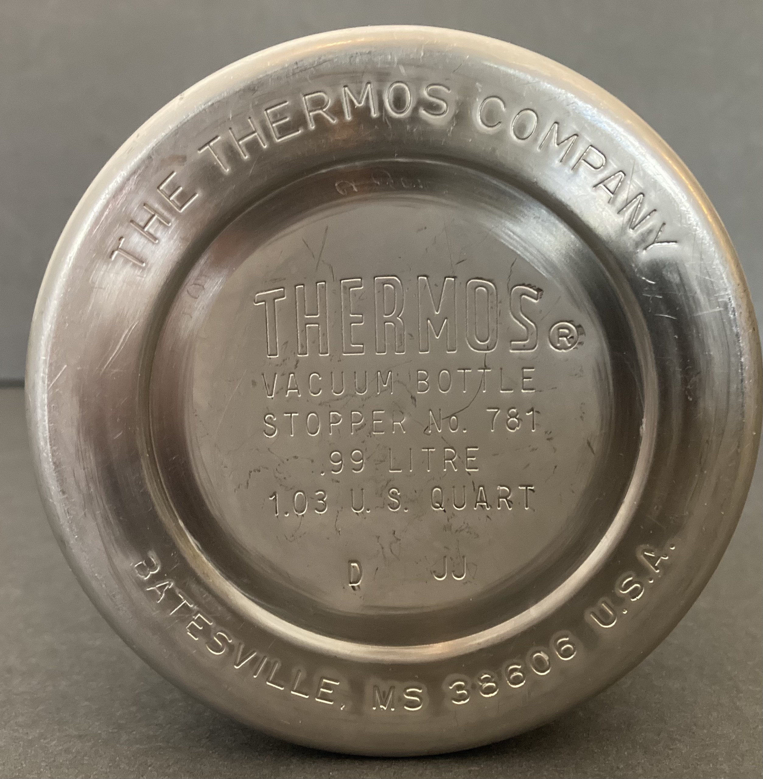 Vintage Stainless Steel Quart Size Thermos Vacuum Bottle in Very Good ...