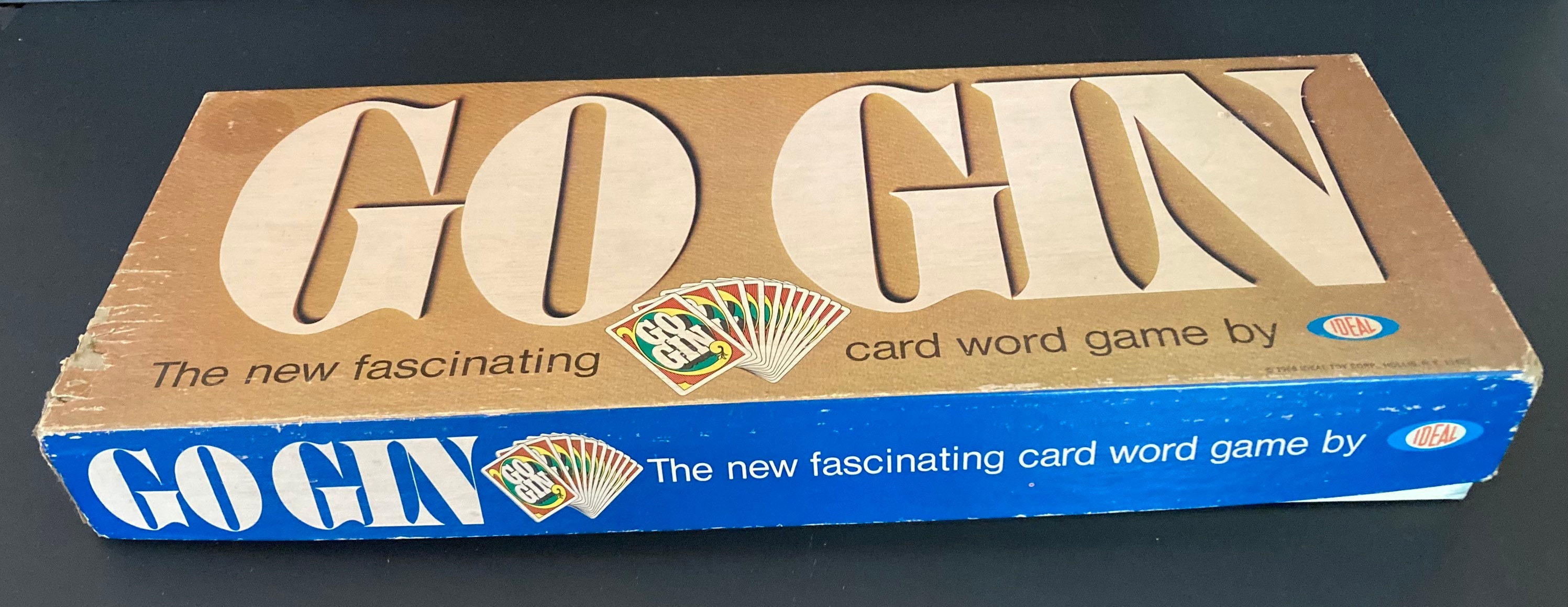 Vintage Go Gin Card Word Game for 2 to 4 Players by Ideal Toy Corporation From 1968 - Etsy