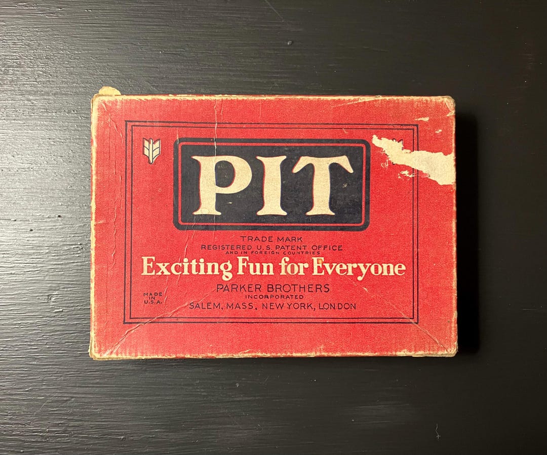 Antique PIT Card Game - 1919 Parker Brothers Classic Edition - Etsy